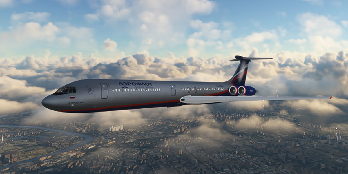 IL-62M Aeroflot RA-86533 para Microsoft Flight Simulator | MSFS