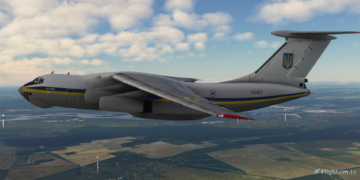 IL-76 Ukraine Air Force 76413 for Microsoft Flight Simulator | MSFS
