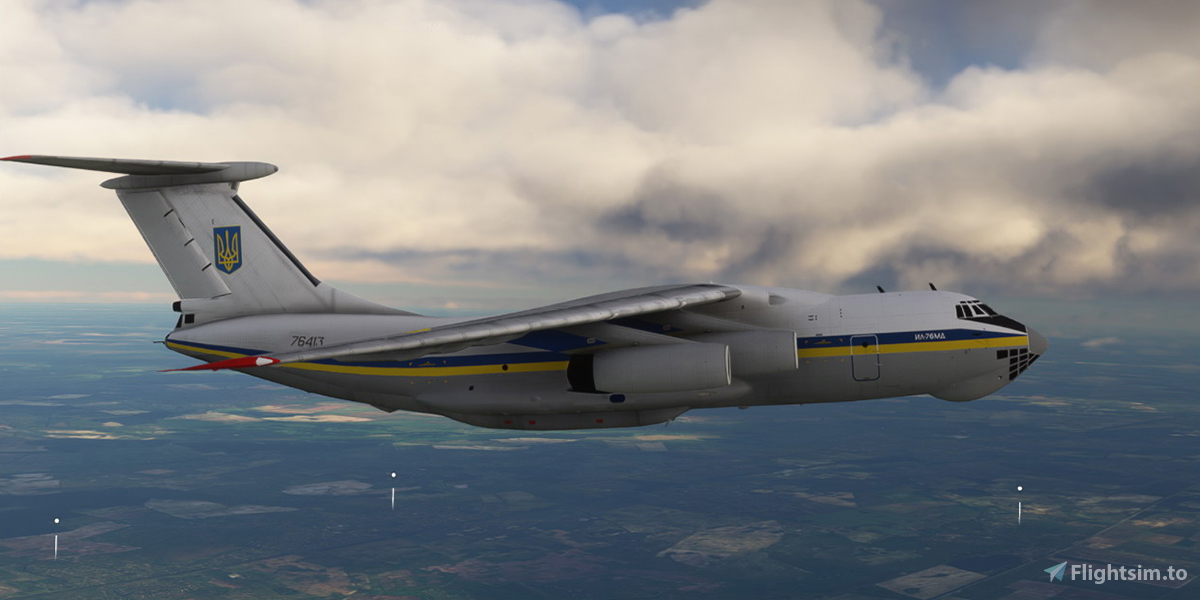 IL-76 Ukraine Air Force 76413 for Microsoft Flight Simulator | MSFS