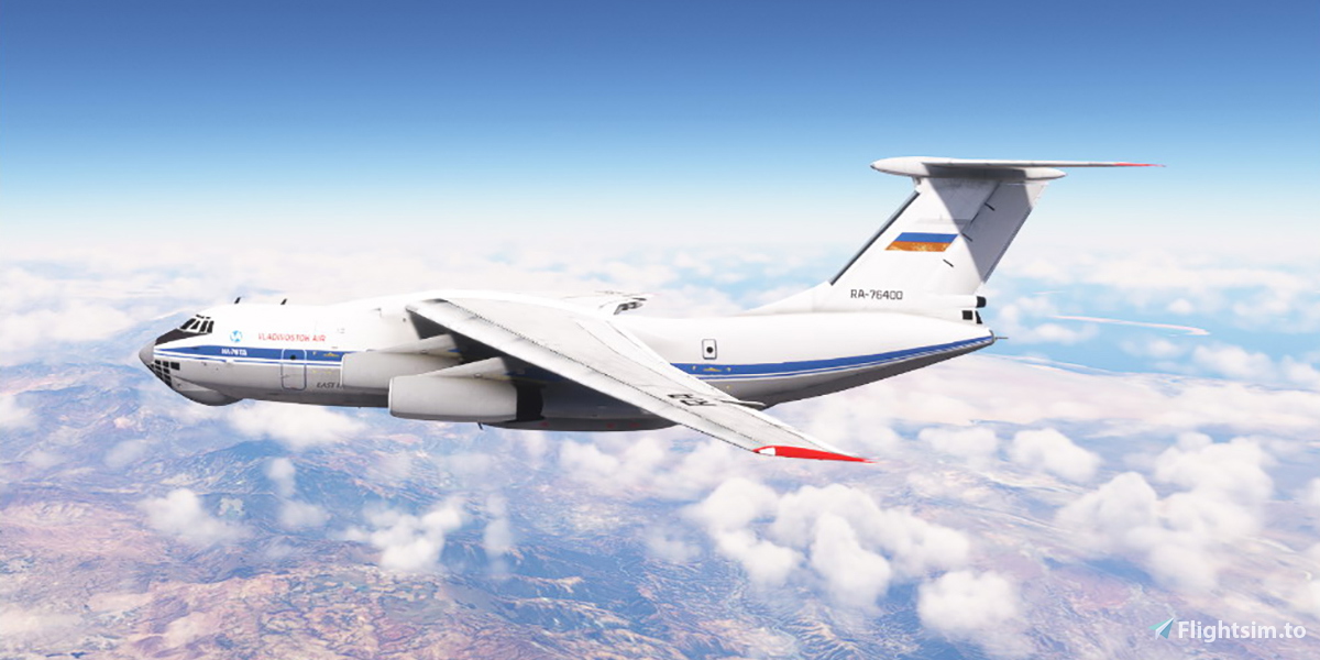 Ilyushin Il-76 Vladivostok Air RA-76400 对于 Microsoft Flight Simulator ...