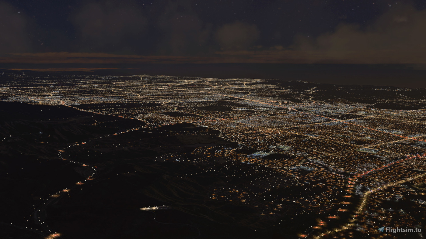 Immersive Lights: Los Angeles Area for Microsoft Flight Simulator | MSFS