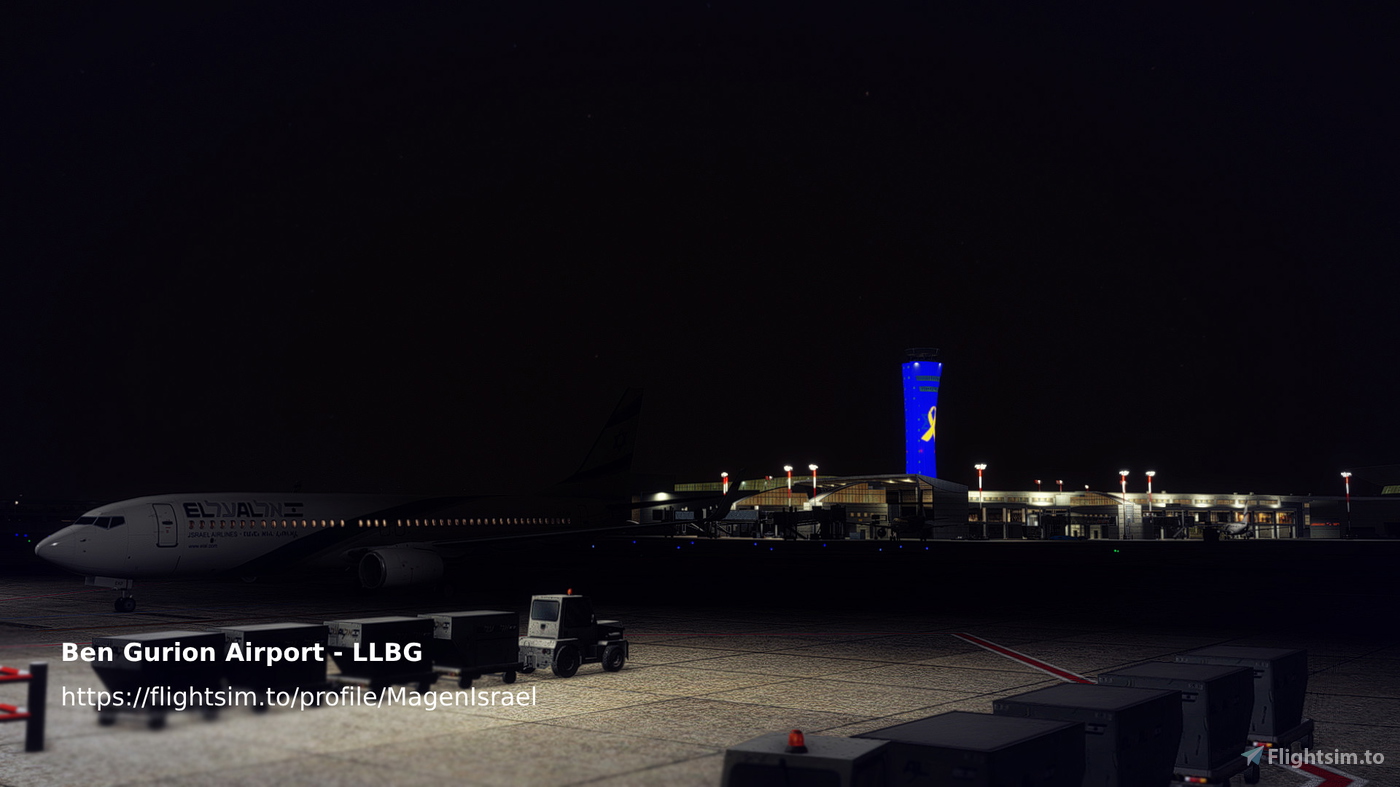 Improved airport LLBG Textures | Fixed Textures + Yellow pin light ATC🎗 ...