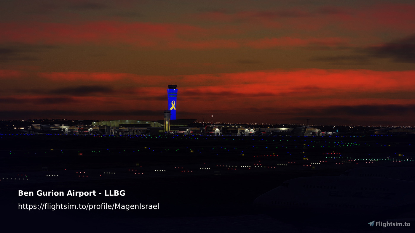 Improved airport LLBG Textures | Fixed Textures + Yellow pin light ATC🎗 ...