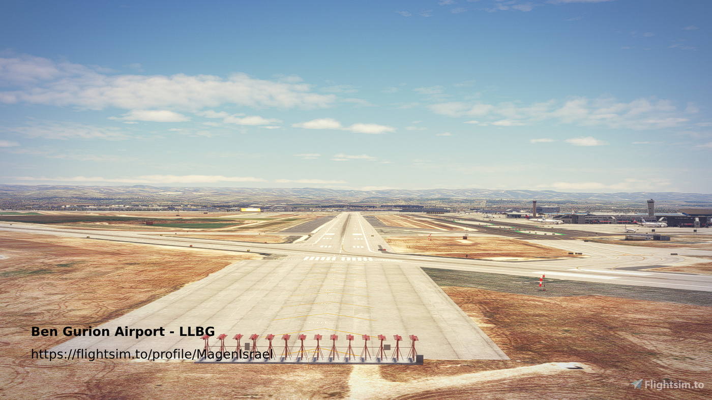 Improved airport LLBG Textures | Fixed Textures + Yellow pin light ATC🎗 ...