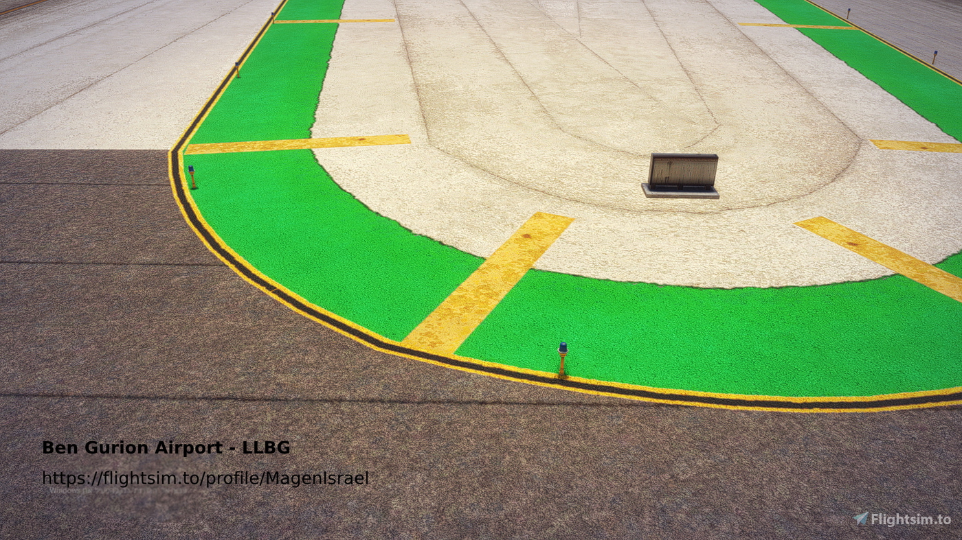 Improved airport LLBG Textures | Fixed Textures + Yellow pin light ATC🎗 ...