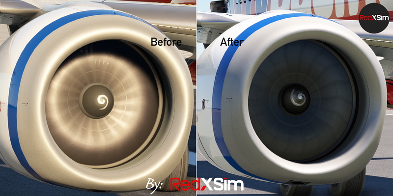 Improved Engine & Spinner Blur for iFly 737 max para Microsoft Flight ...