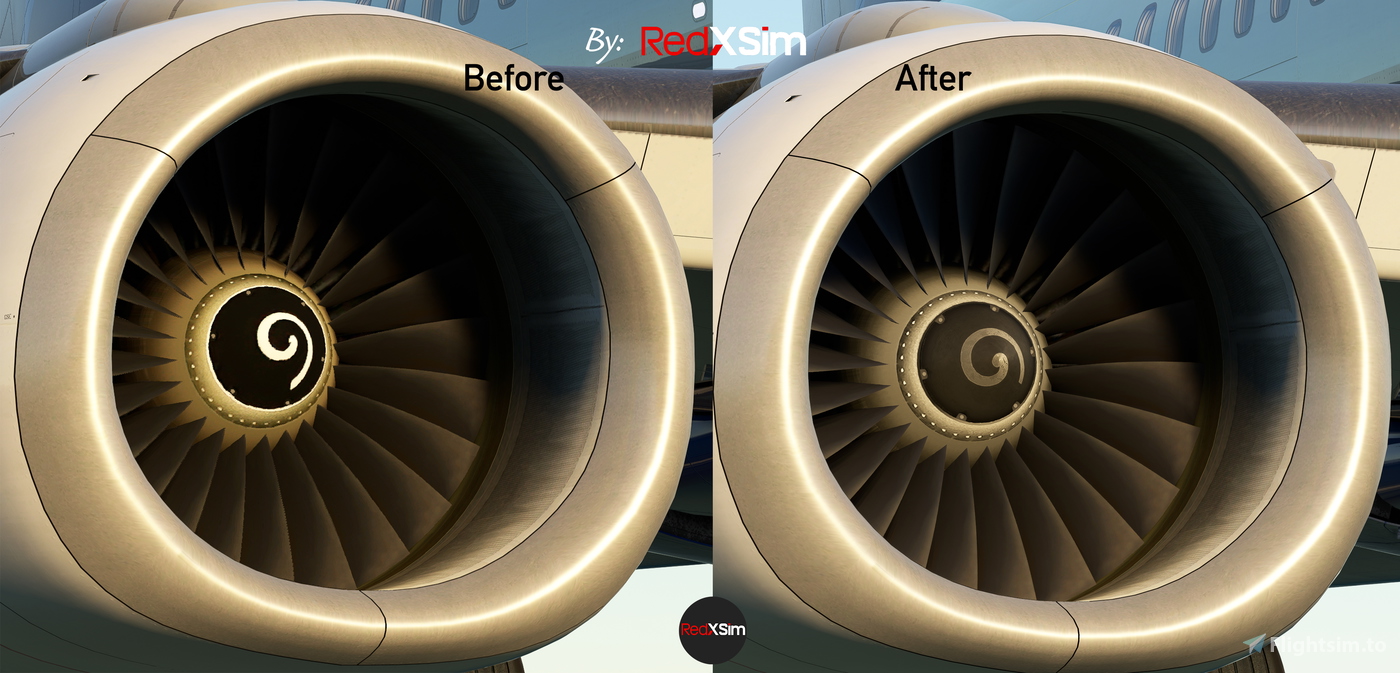 Improved Engine & Spinner Blur for PMDG 737 Series dla Microsoft Flight ...