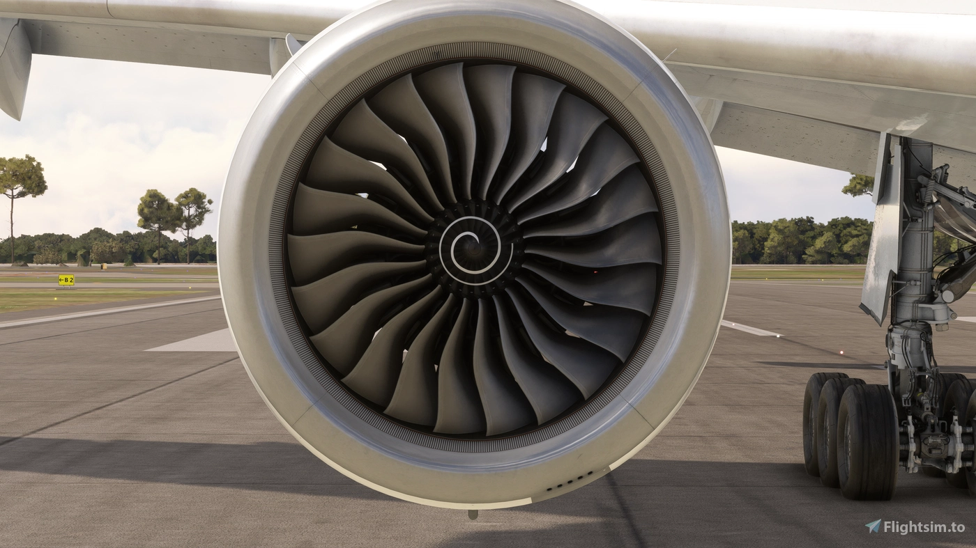 Improved Engine and Spinner Texture | IniBuilds A350-900 & 1000 对于 ...