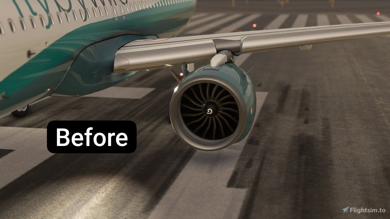 [A32NX] PW & LEAP Engine Texture for Microsoft Flight Simulator | MSFS