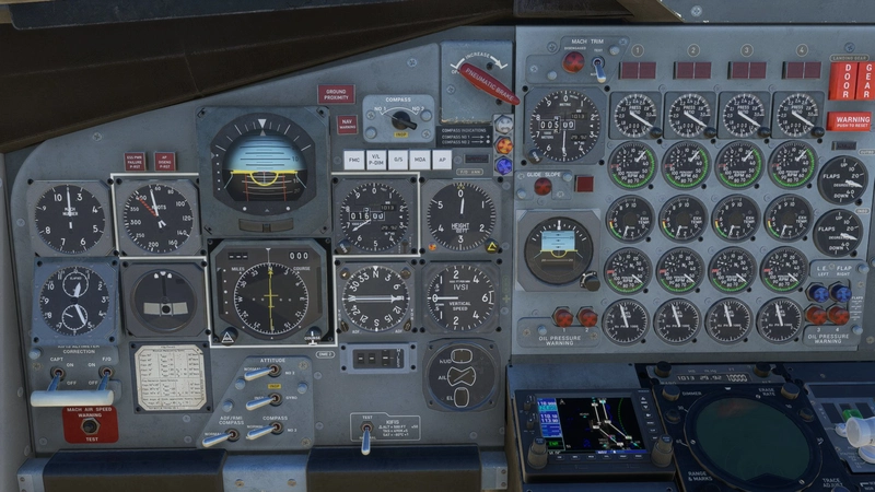 Improved pilot/co-pilot panel for AH Boeing 707 for Microsoft Flight ...