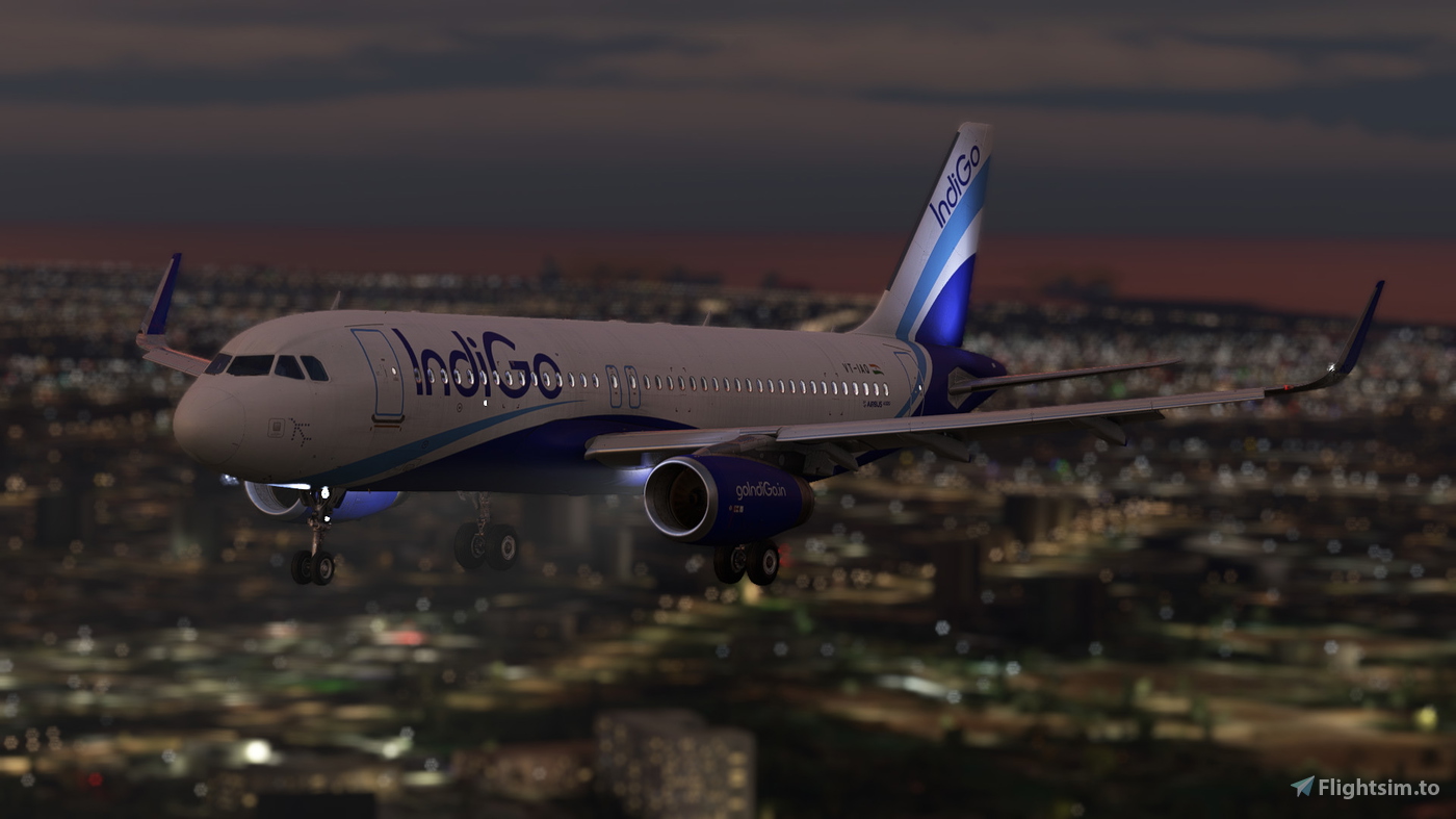 IndiGo a320ceo Sharklets Livery Pack || Fenix a320 (8K and 4K) for Microsoft Flight Simulator | MSFS