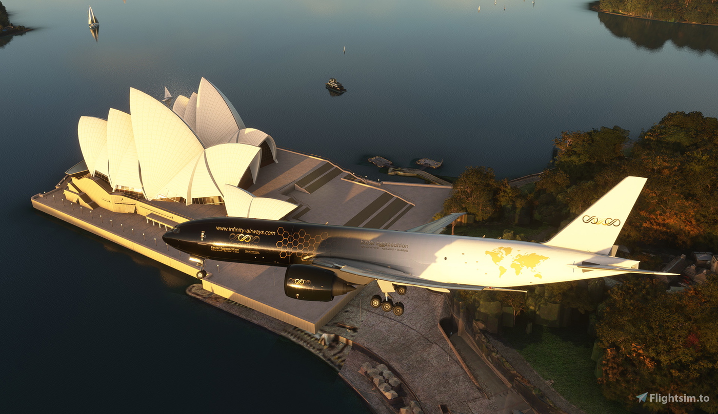 Infinity Airways Boeing 777-F-300ER – Easter Eggspedition Special ...