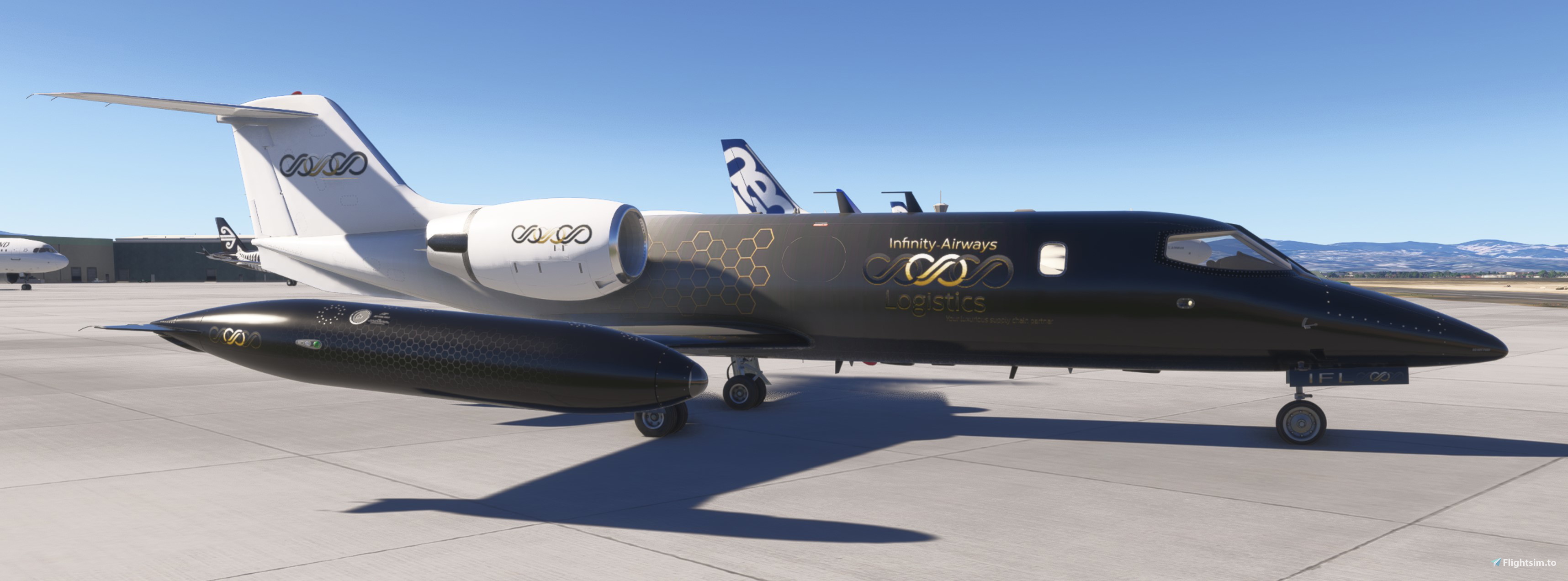 Infinity Airways (Logistics) - Flysimware Learjet 35F - MSFS Add-on ...