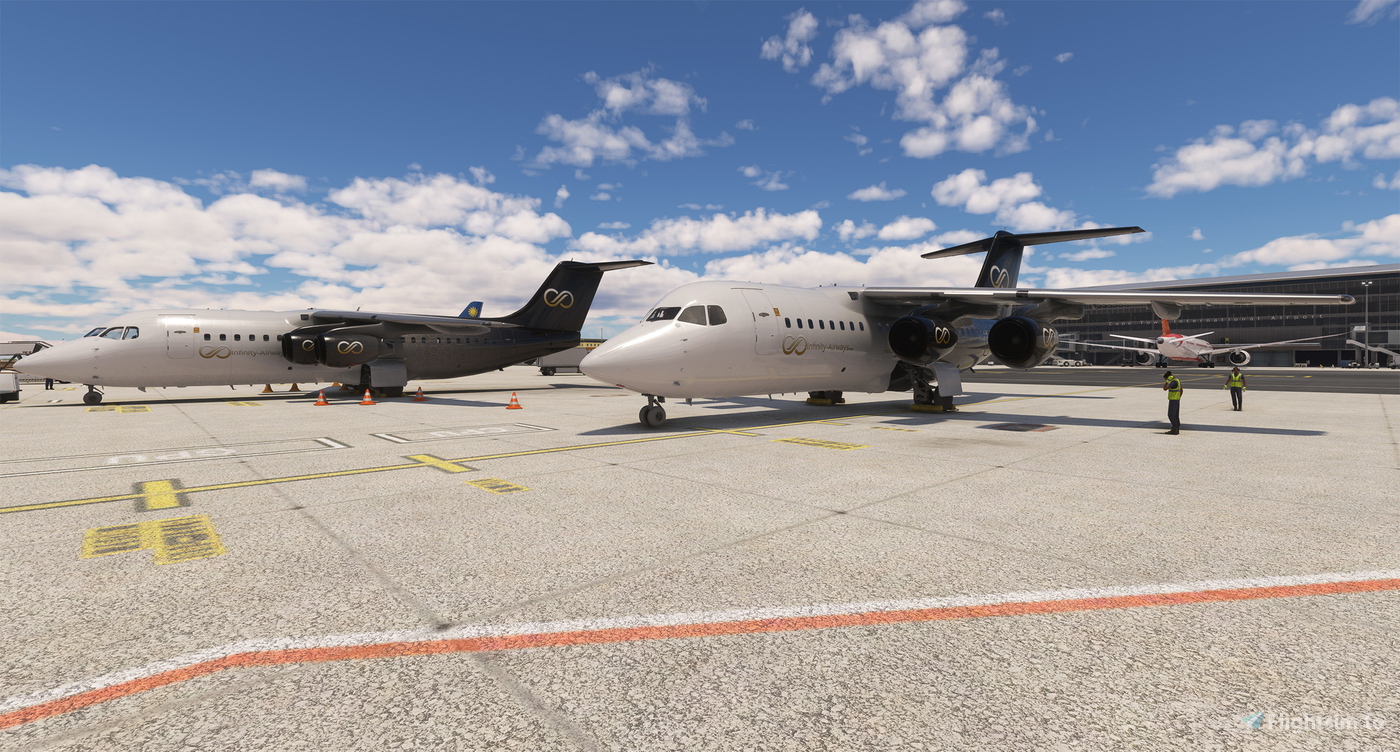 Infinity Airways V.A - Avro RJ85 Justflight for Microsoft Flight ...