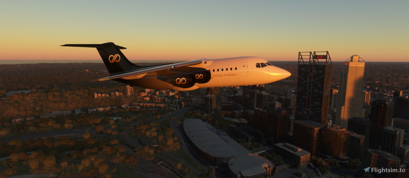 Infinity Airways V.A - Avro RJ85 Justflight for Microsoft Flight ...