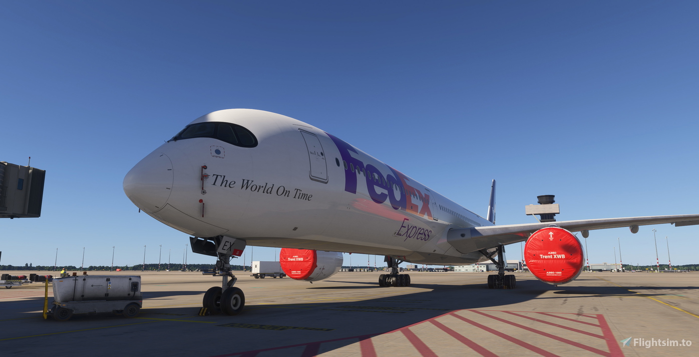 INI A350 - 1000 FEDEX Fiktive Livery for Microsoft Flight Simulator | MSFS