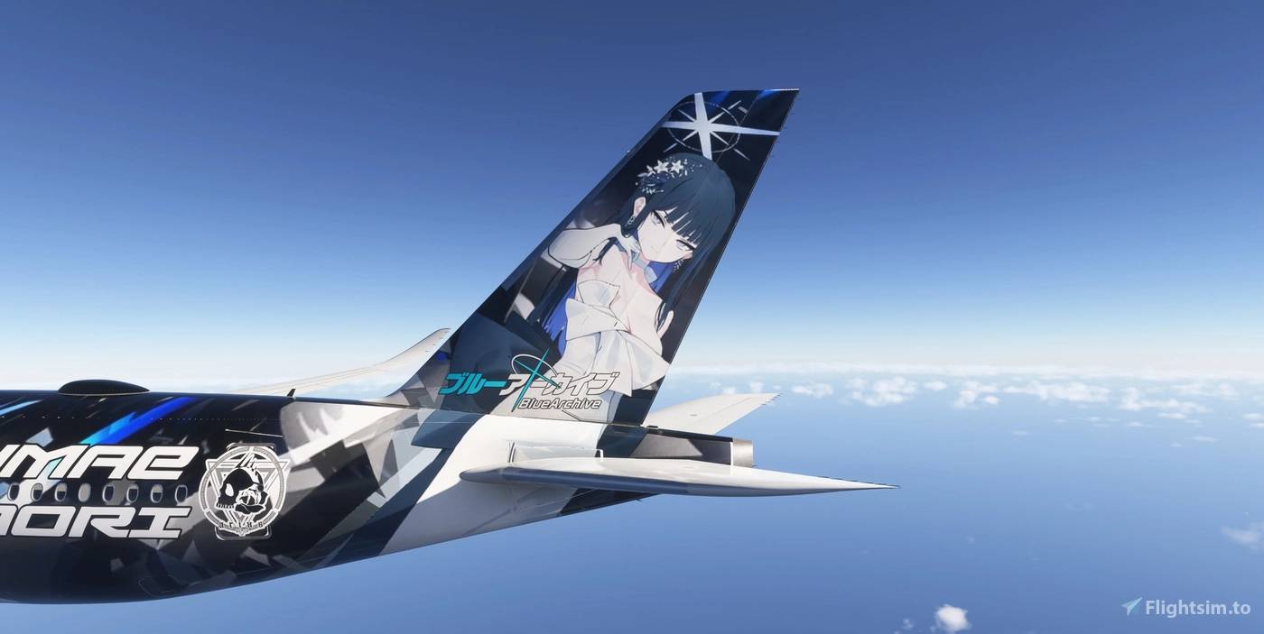 ini A350XWB │ BlueArchive │ Saori (dress) for Microsoft Flight ...