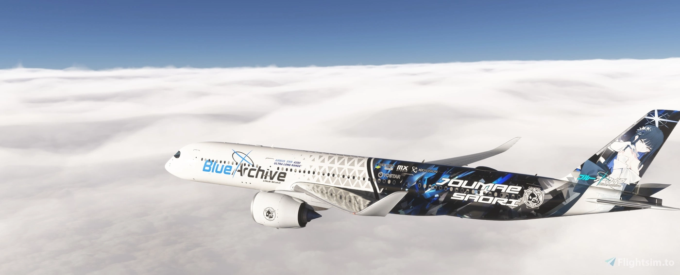 ini A350XWB │ BlueArchive │ Saori (dress) for Microsoft Flight ...
