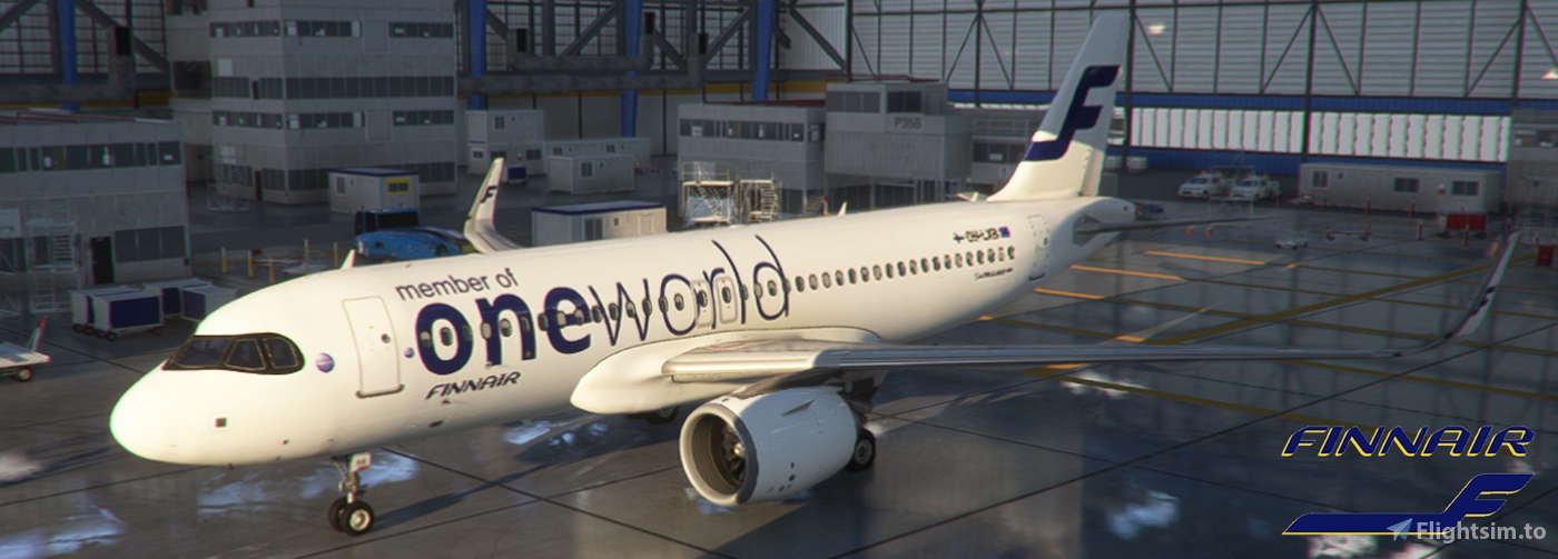 INI Builds A320Neo V2 Finnair Oneworld OH-LXB for Microsoft Flight Simulator | MSFS