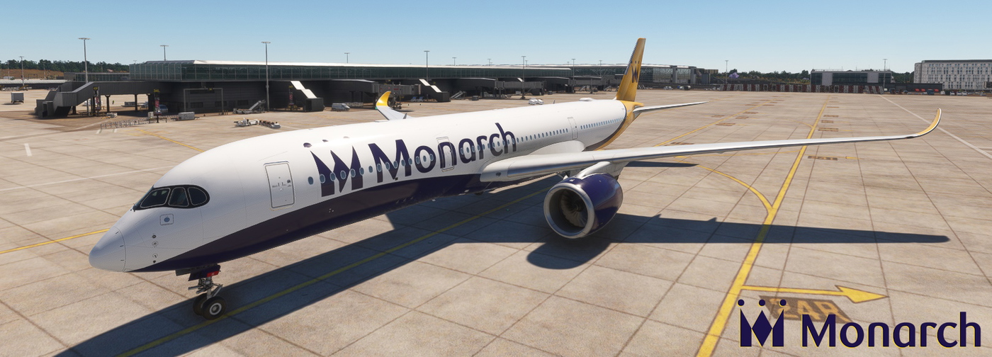 INI Builds Airbus A350-900 Monarch Airlines G-ROYL для Microsoft Flight ...