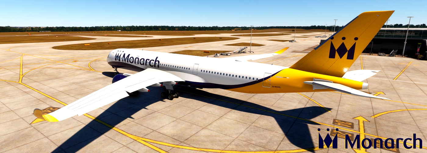 INI Builds Airbus A350-900 Monarch Airlines G-ROYL for Microsoft Flight ...