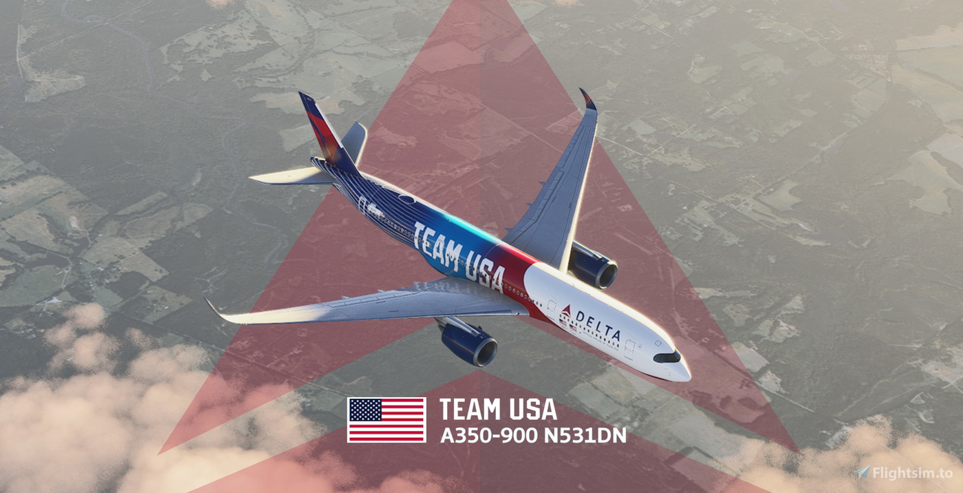 [iniA359] Delta Air Lines TEAM USA N531DN for Microsoft Flight ...