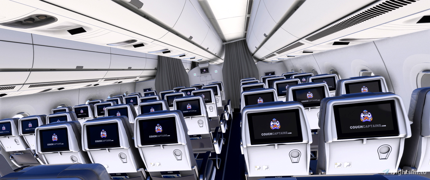 Inibuilds A350-900 Couch Captains + interior のために Microsoft Flight ...