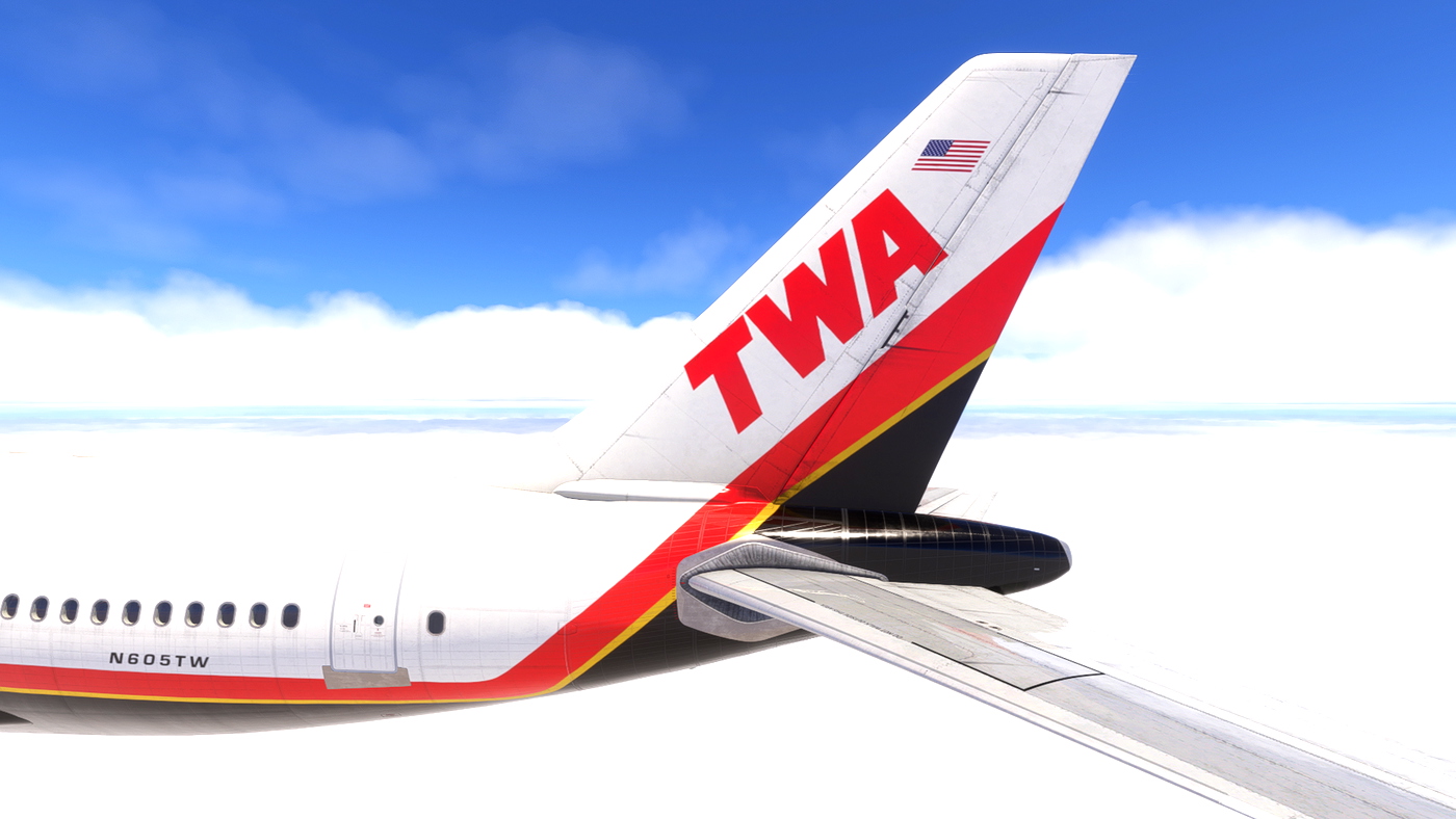 iniBuilds A310-300 /w cabin TWA - Final Livery (N605TW) for Microsoft ...