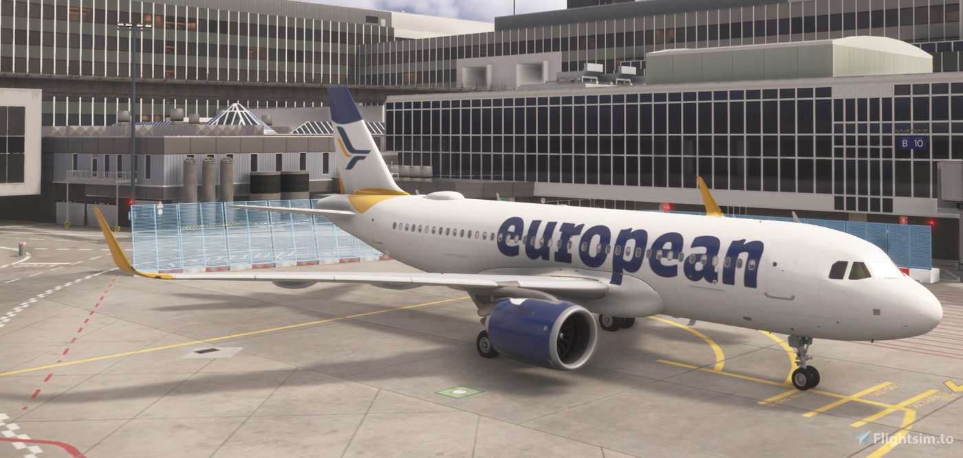 Inibuilds A320 NEO European Airlines pour Microsoft Flight Simulator | MSFS