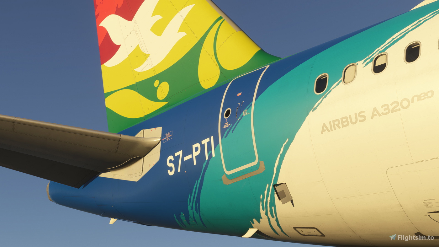 iniBuilds A320neo | Air Seychelles - S7-PTI and S7-VEV | 8K w/Cabin for Microsoft Flight ...