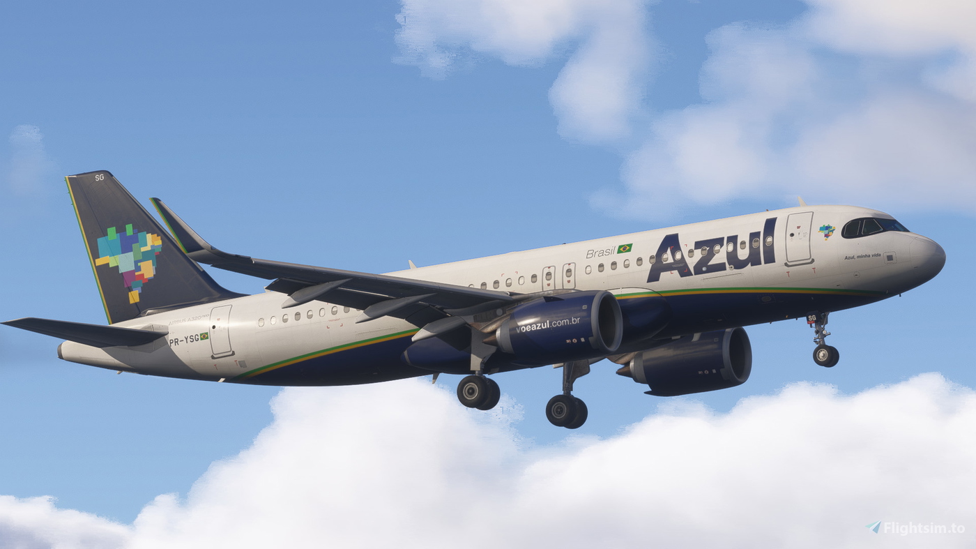 iniBuilds A320neo | Azul Linhas Aéreas - PR-YSG | Azul, Minha Vida | 8K w/Cabin for Microsoft ...
