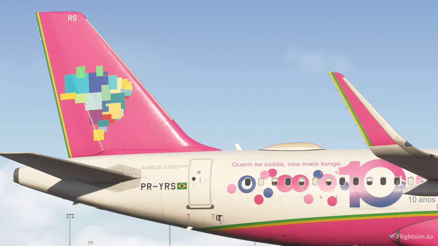 iniBuilds A320neo | Azul Rosa 10 Anos - PR-YRS | Vitoriosas da Azul | 8K w/Cabin pour Microsoft ...