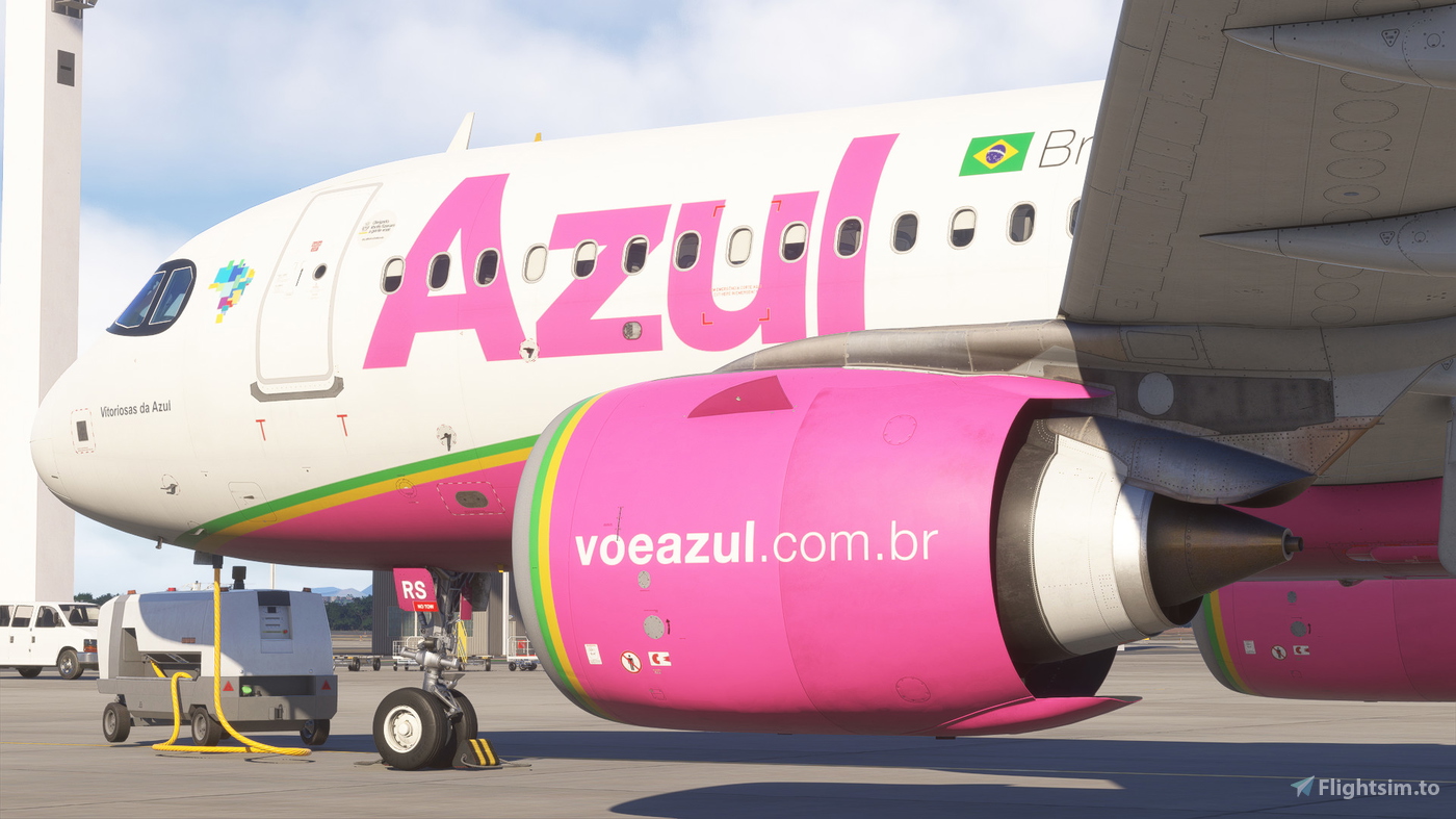 iniBuilds A320neo | Azul Rosa 10 Anos - PR-YRS | Vitoriosas da Azul | 8K w/Cabin for Microsoft ...