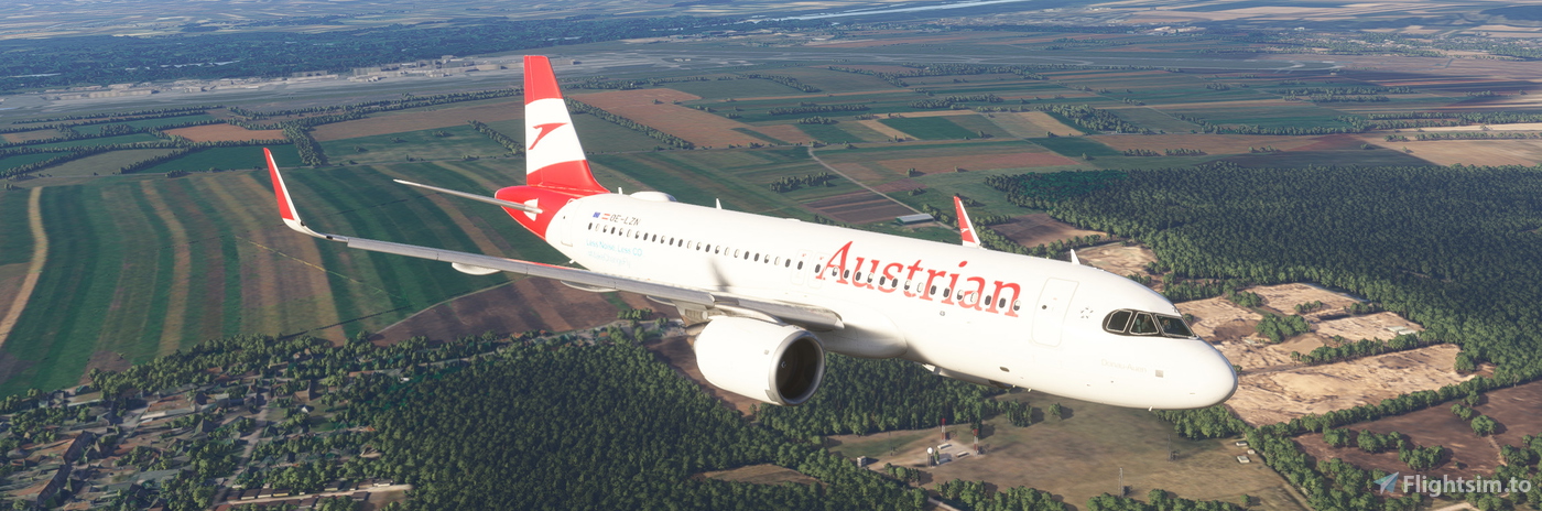 iniBuilds A320neo |Austrian Airlines OE-LZN | MSFS 2024 pour Microsoft Flight Simulator | MSFS
