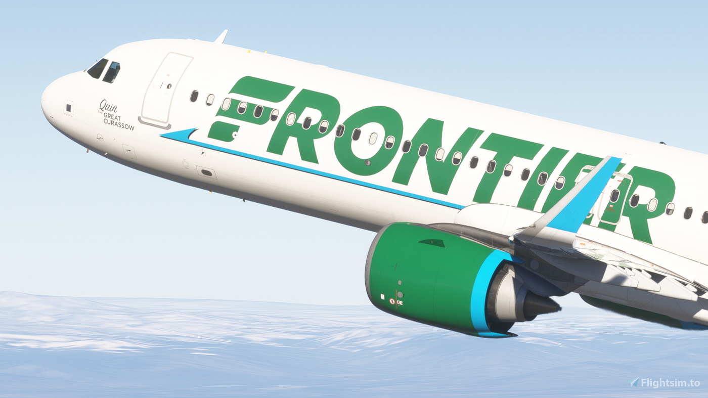 iniBuilds A321LR Frontier | Quin the Great Curassow | N656FR | 8K for ...