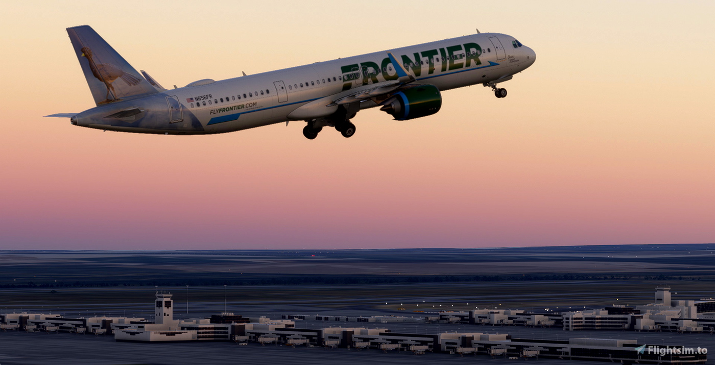 iniBuilds A321LR Frontier | Quin the Great Curassow | N656FR | 8K for ...