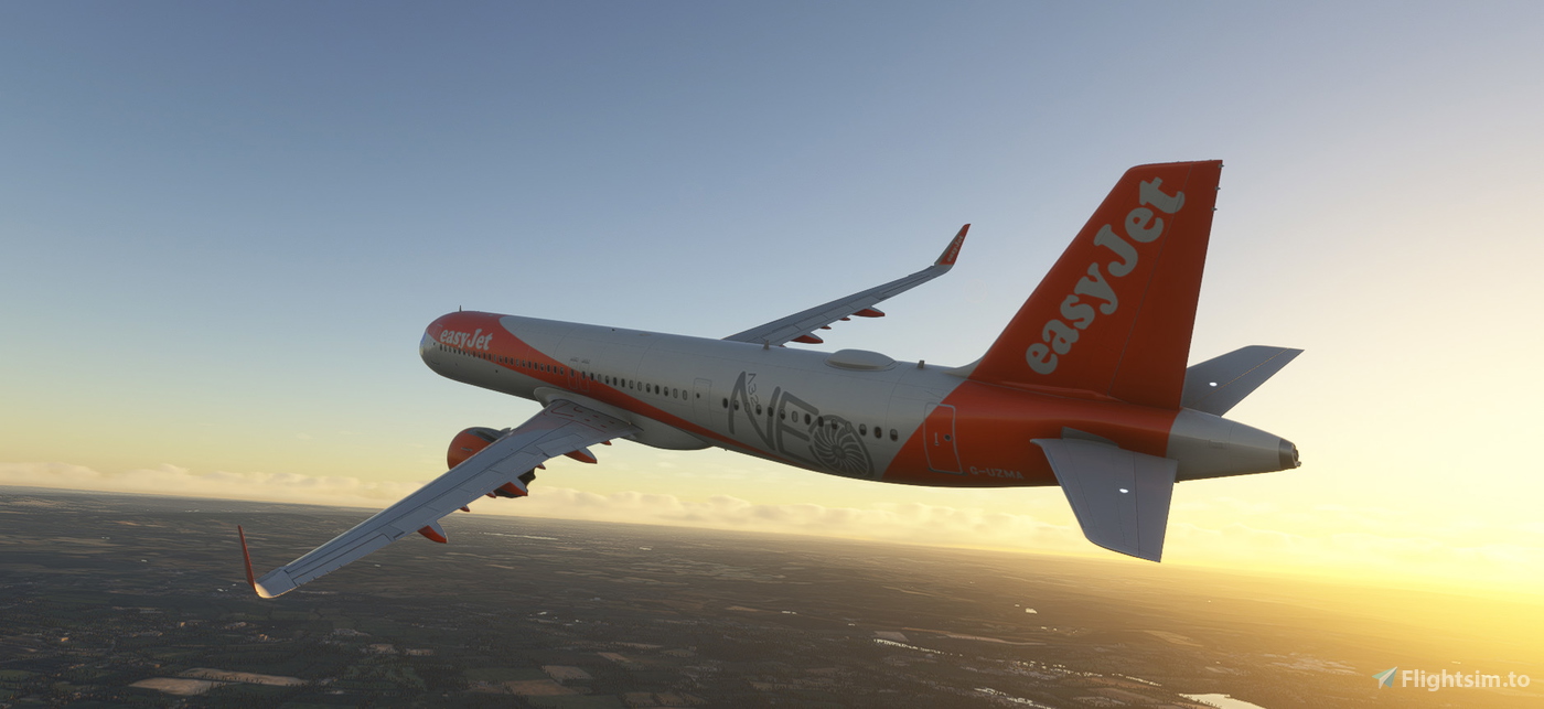 iniBuilds A321neo | Easyjet G-UZMA | MSFS 2024 pour Microsoft Flight Simulator | MSFS