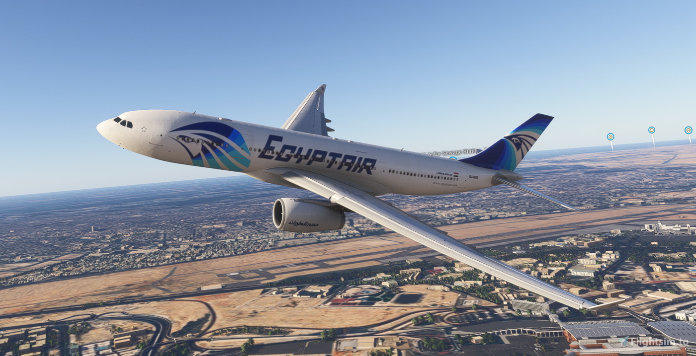 iniBuilds A330-200 | Egyptair SU-GCE | MSFS 2024 dla Microsoft Flight Simulator | MSFS