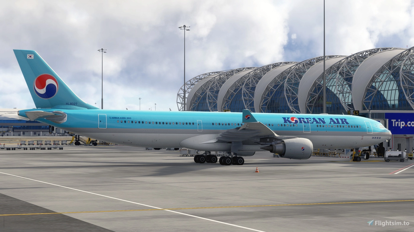 iniBuilds A330-300 Korean Air A330-300 Livery Pack [w/Cabin] for Microsoft Flight Simulator | MSFS