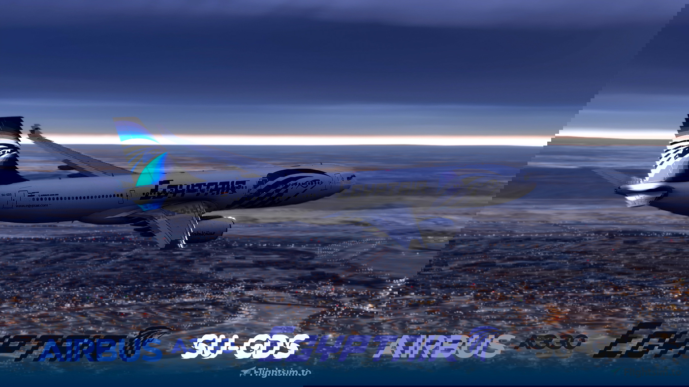 Threads - inibuilds A330-300 RR EGYPTAIR (SU-GDS) 8K MSFS2024 voor Microsoft Flight Simulator | MSFS