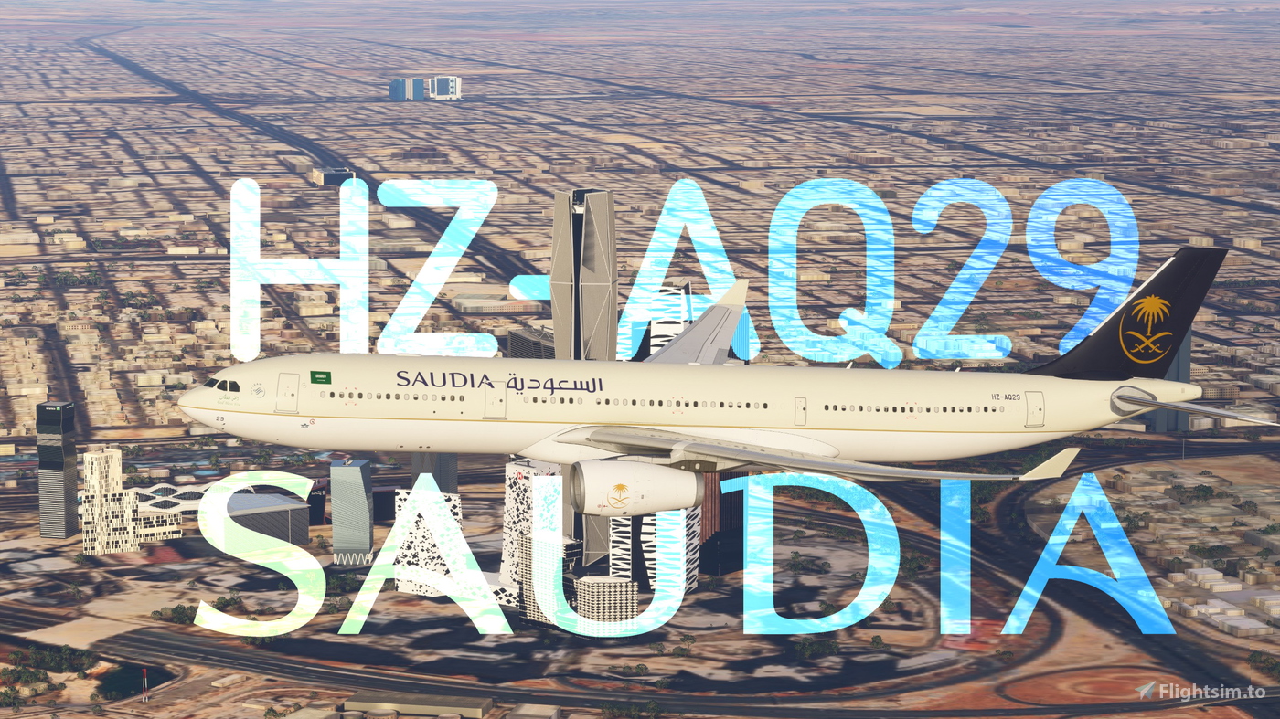 inibuilds A330-300 RR Saudia (HZ-AQ29) 8K MSFS2024 for Microsoft Flight ...