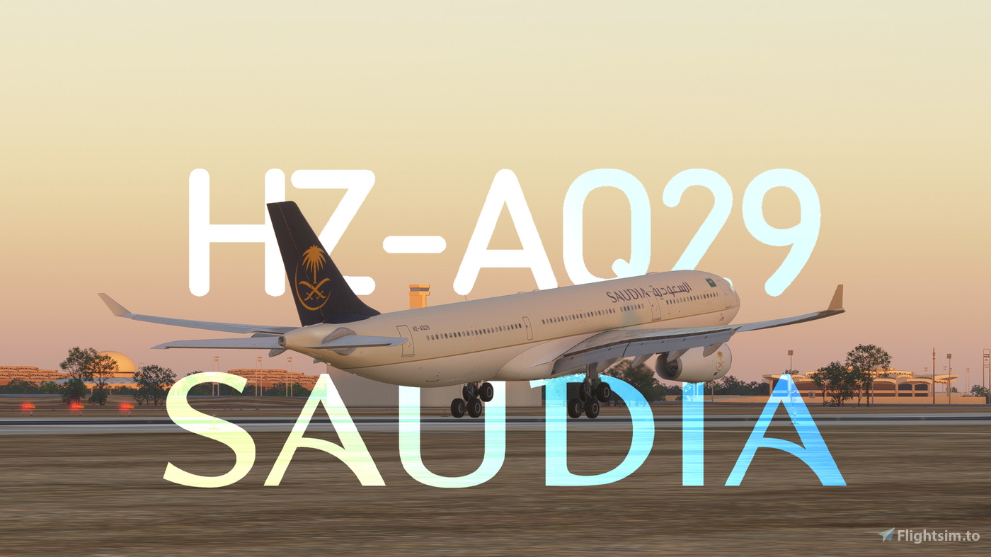 inibuilds A330-300 RR Saudia (HZ-AQ29) 8K MSFS2024 for Microsoft Flight ...
