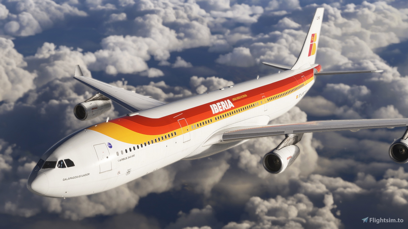 [IniBuilds A340-300] Iberia Airbus A340-300 pro Microsoft Flight ...