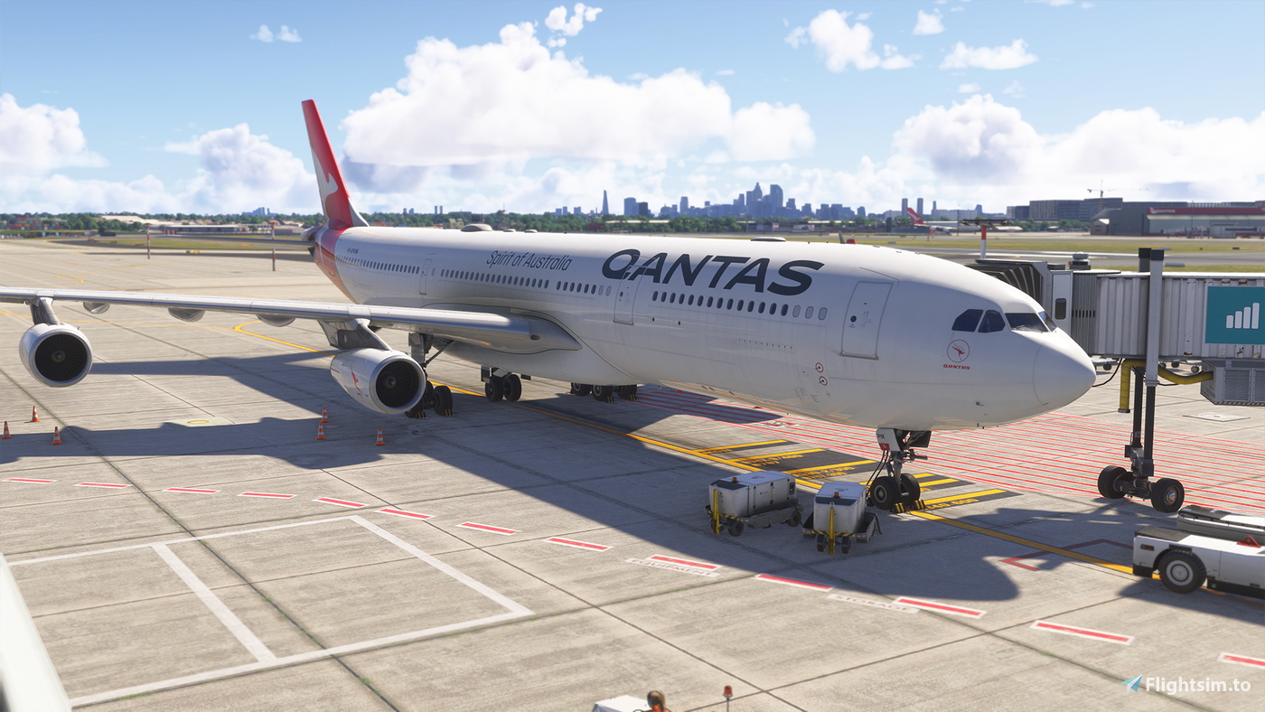 iniBuilds A340-300 Qantas VH-QPM for Microsoft Flight Simulator | MSFS