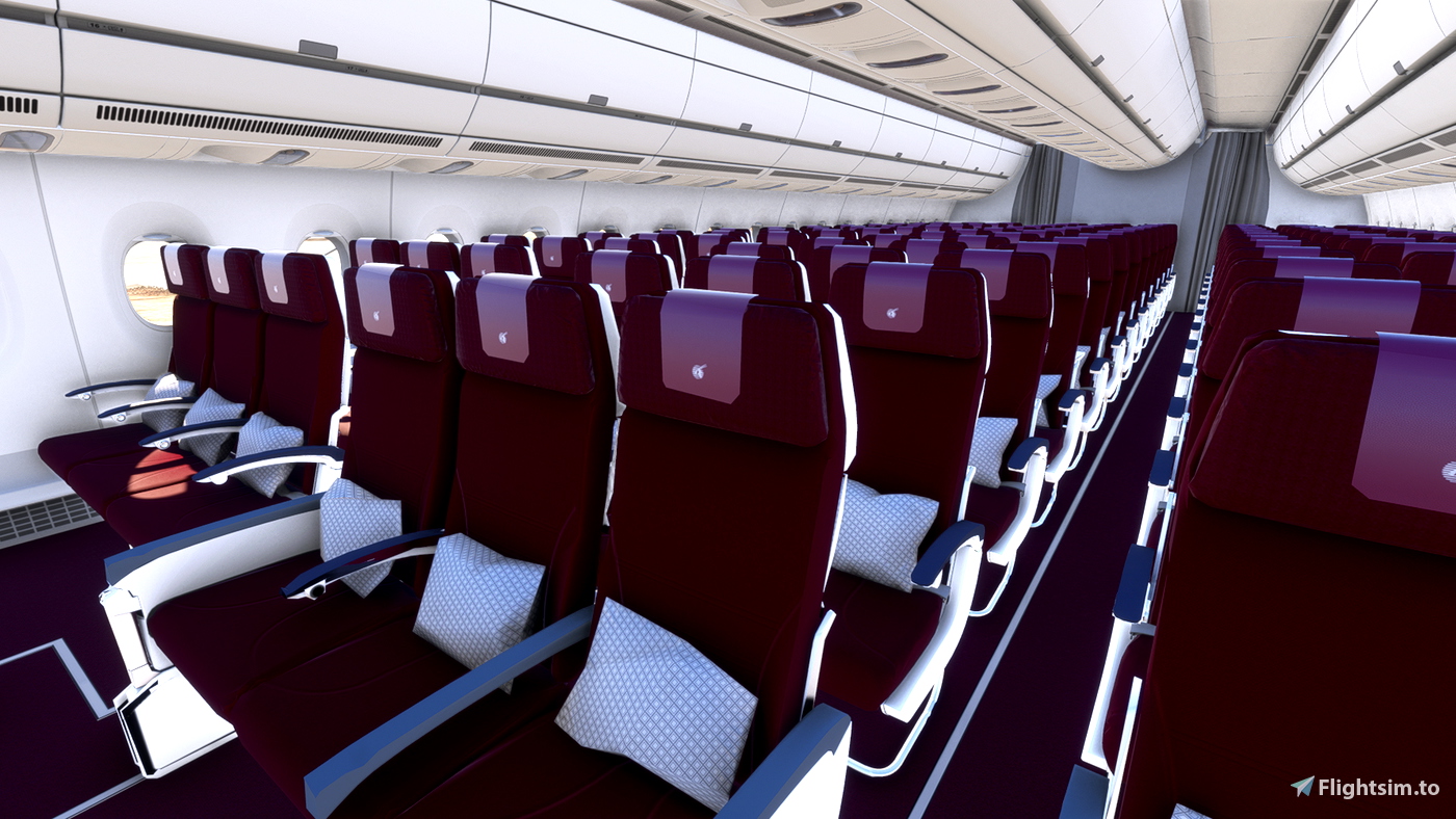 Threads - iniBuilds A350-1000 w/ cabin Qatar Airways complete fleet ...