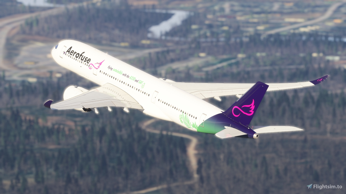 iniBuilds A350-900 | Aerofuse Virtual Airlines "Greenbus" for Microsoft ...