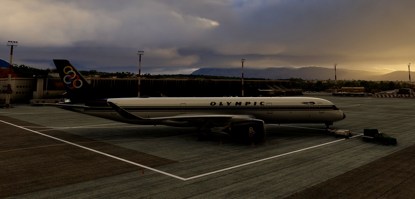 inibuilds A350-900 | Olympic Old Livery (SX-HOT) | (Fictional) | (4K ...