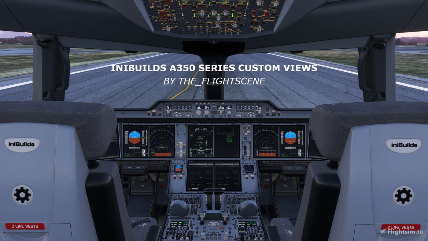 Inibuilds A350-900 & -1000 custom views pro Microsoft Flight Simulator | MSFS