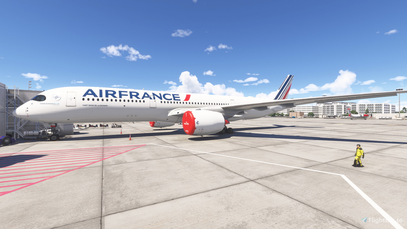 iniBuilds A350-900 Air France F-HTYC 'Saint Denis de la Réunion' pour Microsoft Flight Simulator ...