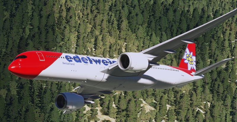 iniBuilds A350-900 Edelweiss | HB-IHF for Microsoft Flight Simulator | MSFS